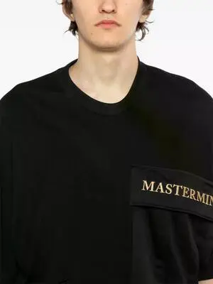 MASTERMIND WORLD Logo-embroidered T-shirt - Black