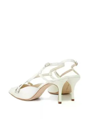 Manolo Blahnik Embellished Strap Pumps