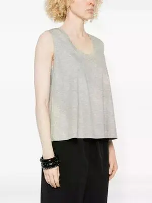 PSOPHIA Sleeveless Scoop Neck Top - Grey