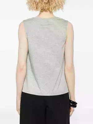 PSOPHIA Sleeveless Scoop Neck Top - Grey
