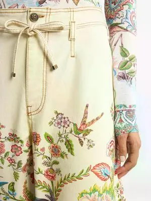Etro Flora Fauna-print Wide-leg Jeans