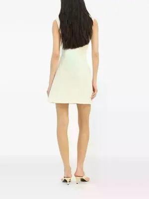 ROTATE BY BIRGER CHRISTENSEN Sleeveless Crewneck Mini Dress - Yellow