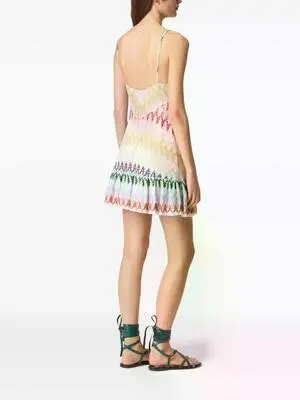 Missoni V-neck Chevron Mini Dress