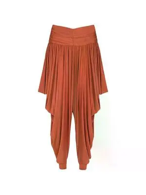Balmain Pleated Tape Trousers - Red