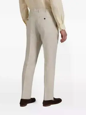 Incotex Patterned Linen Trousers