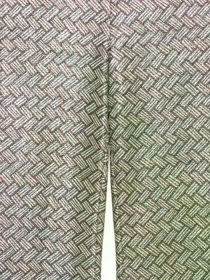 SIYU Patterned Flared Trousers - Neutrals