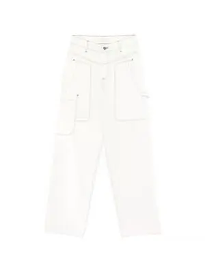Liu Jo Topstitched Trousers - Neutrals