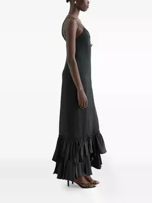 JIL SANDER Bottom-ruffles Dress - Black
