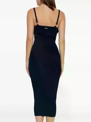 Michael Kors Chain-strap Ribbed Midi Dress