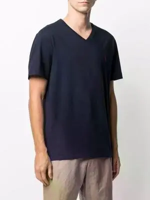 Polo Ralph Lauren V-neck Embroidered Logo T-shirt