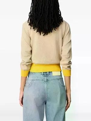 Axel Arigato Rina Crew-neck Sweater With Yellow Detail