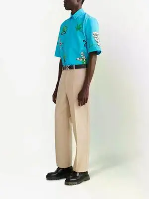 Off-White Cotton Tailored Trousers