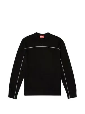 DIESEL® K-verene Logo Detail Sweater - Black