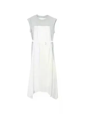 3.1 Phillip Lim Terry Eyelet Belted Midi Dress - White