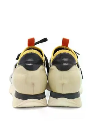 Balenciaga Race Runner Leather Trainers - Grey