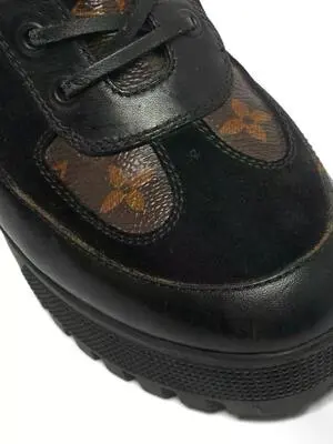 LOUIS VUITTON Laureate Lace-up Ankle Boots