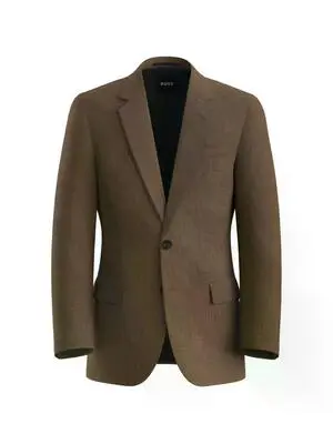 BOSS X Beckham Flap Pocket Blazer - Brown