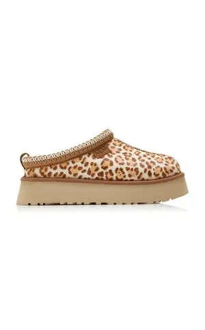 UGG Tazz Cow Hair Platform Slippers - Animal