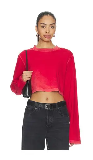 Cotton Citizen The Tokyo Crop Shirt - Red
