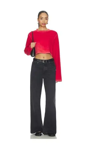 Cotton Citizen The Tokyo Crop Shirt - Red