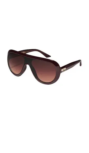 Quay Set List Aviator Sunglasses - Brown