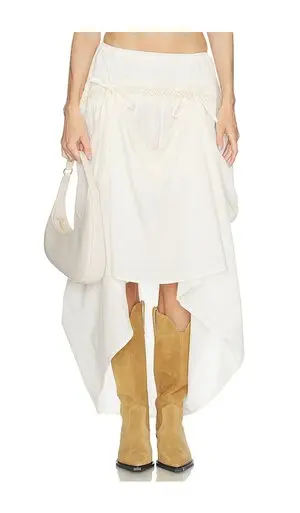 LOBA Cecilia Pickup Maxi Skirt - Ivory