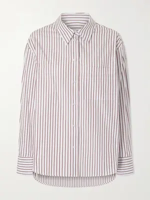 Loulou De Saison Maud Striped Cotton-poplin Shirt - Multi