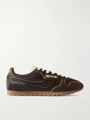 AUTRY Autry Windspin Calf Hair Sneakers Brown
