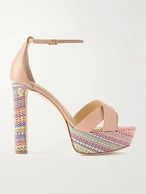 Jennifer Chamandi Leonardo 130 Platform Slingback Sandals