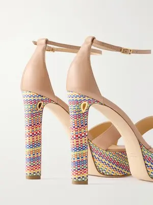 Jennifer Chamandi Leonardo 130 Platform Slingback Sandals