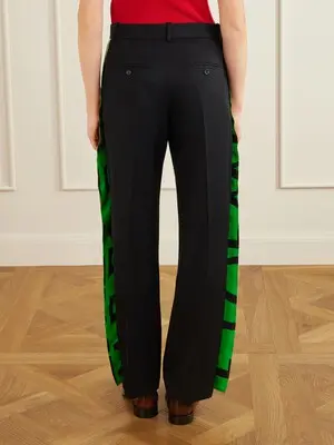 Loewe Striped Wool Straight-leg Trousers