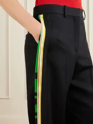Loewe Striped Wool Straight-leg Trousers