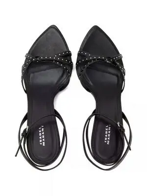 Isabel Marant Étoile Adole Studded Leather Sandals - Black