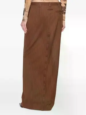 JEAN PAUL GAULTIER Striped Maxi Skirt