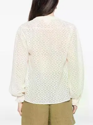 MAISON123 Daniela V-neck Floral Print Blouse