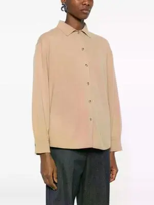 ALLUDE Buttoned Cardigan - Neutrals