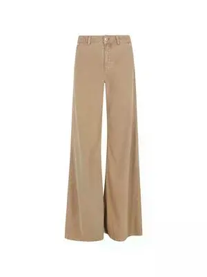 Blumarine Button Wide-leg Jeans - Neutrals