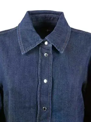 7 For All Mankind Puff Sleeve Denim Shirt