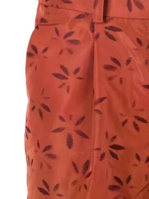 K-WAY Jacquard Floral Print Pleated Shorts