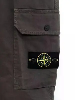 Stone Island Logo-patch Cargo Pants - Grey