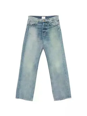 Rhude Washed Effect Straight Leg Jeans