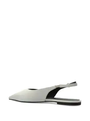 Furla Sfera Pointed-toe Leather Slingback Pumps