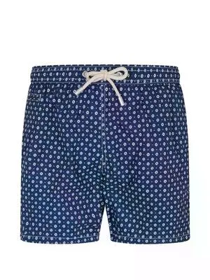 MC2 SAINT BARTH Floral-print Swim Shorts - Blue