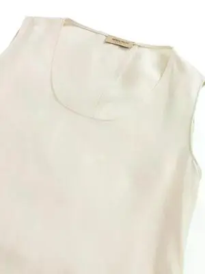 Woolrich Sleeveless Scoop Neck Belted Dress - Neutrals