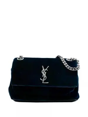 Saint Laurent Silver Tone Shoulder Bags