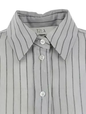 TELA Striped Shirt With Classic Collar