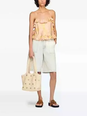 Sandro Mini Appliqué Bag