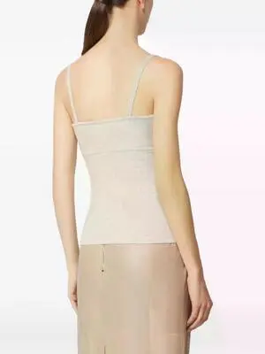 Max Mara Spaghetti Strap Knit Tank Top