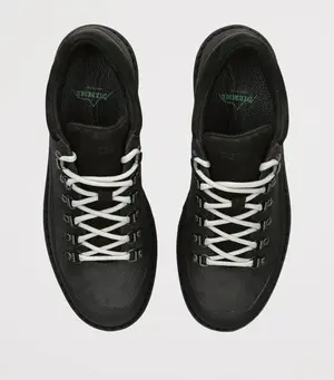 Diemme Cornaro Leather Low-top Lace-up Boots - Black
