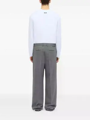 MSGM Pleated Wide-leg Trousers